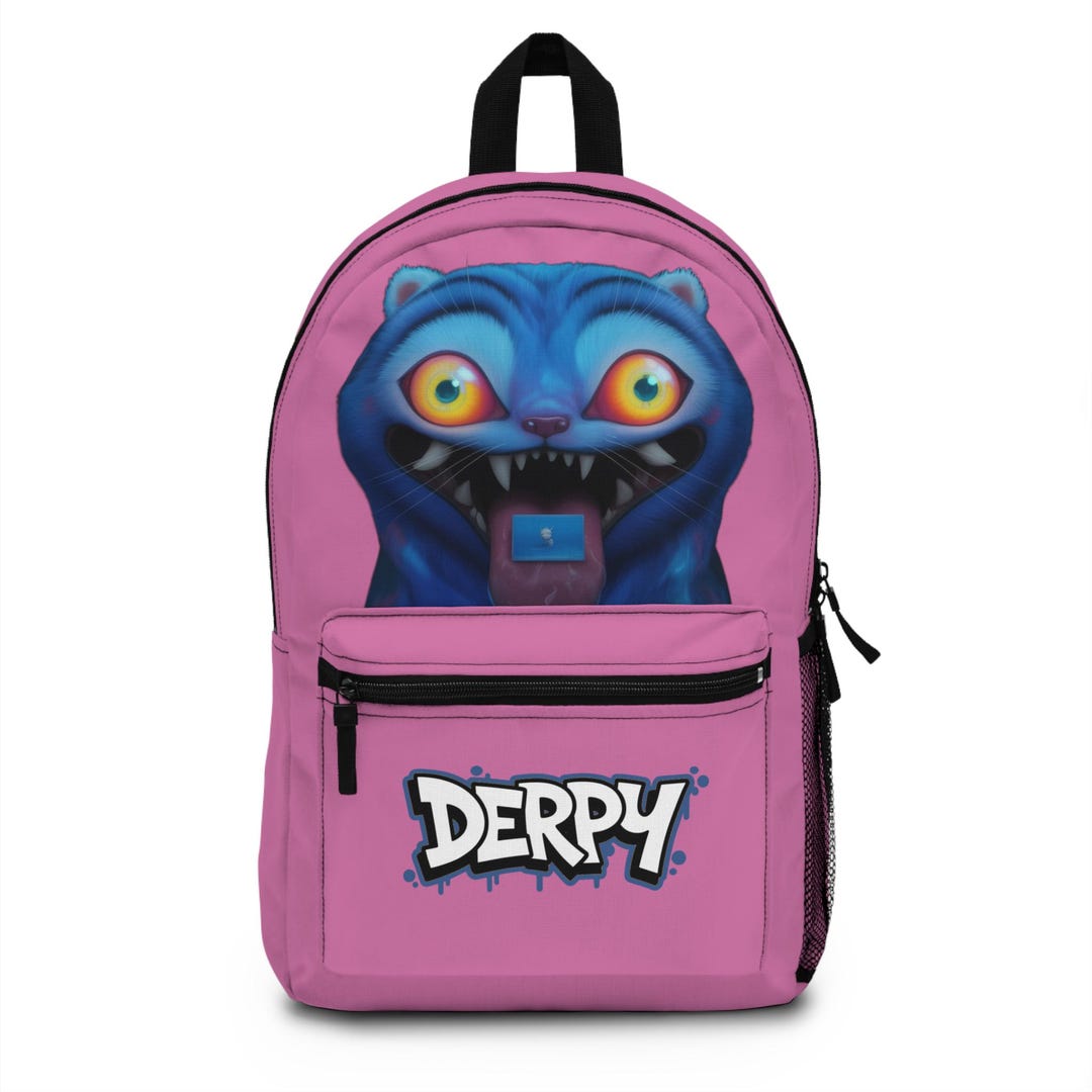 Derpy Tiger Backpack: K-pop Anime Style School Bag - Etsy