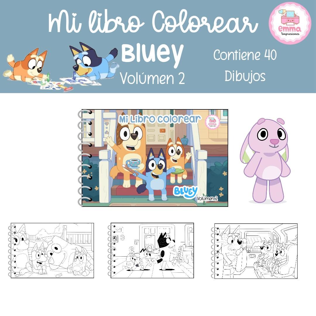 My Bluey Coloring Book Volume 2 - Etsy