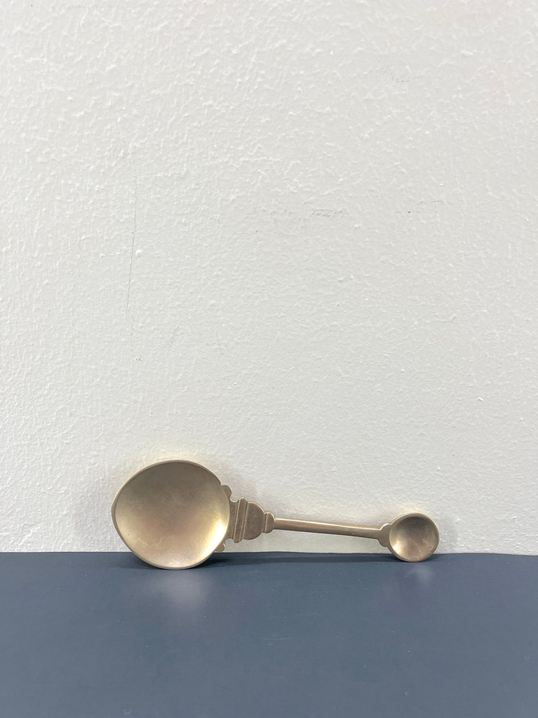 Vintage Brass Double Ended Art Deco Decorative Spoon - Etsy