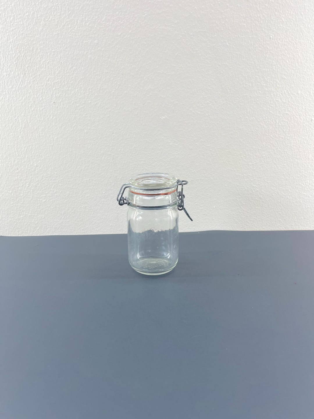 Vintage Ferrara Italian Glass Round Apothecary Canning Storage Jar With ...