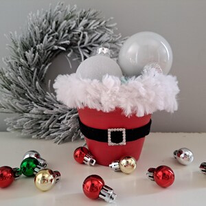 Santa Claus Terracotta Planters, Christmas Planter - Etsy