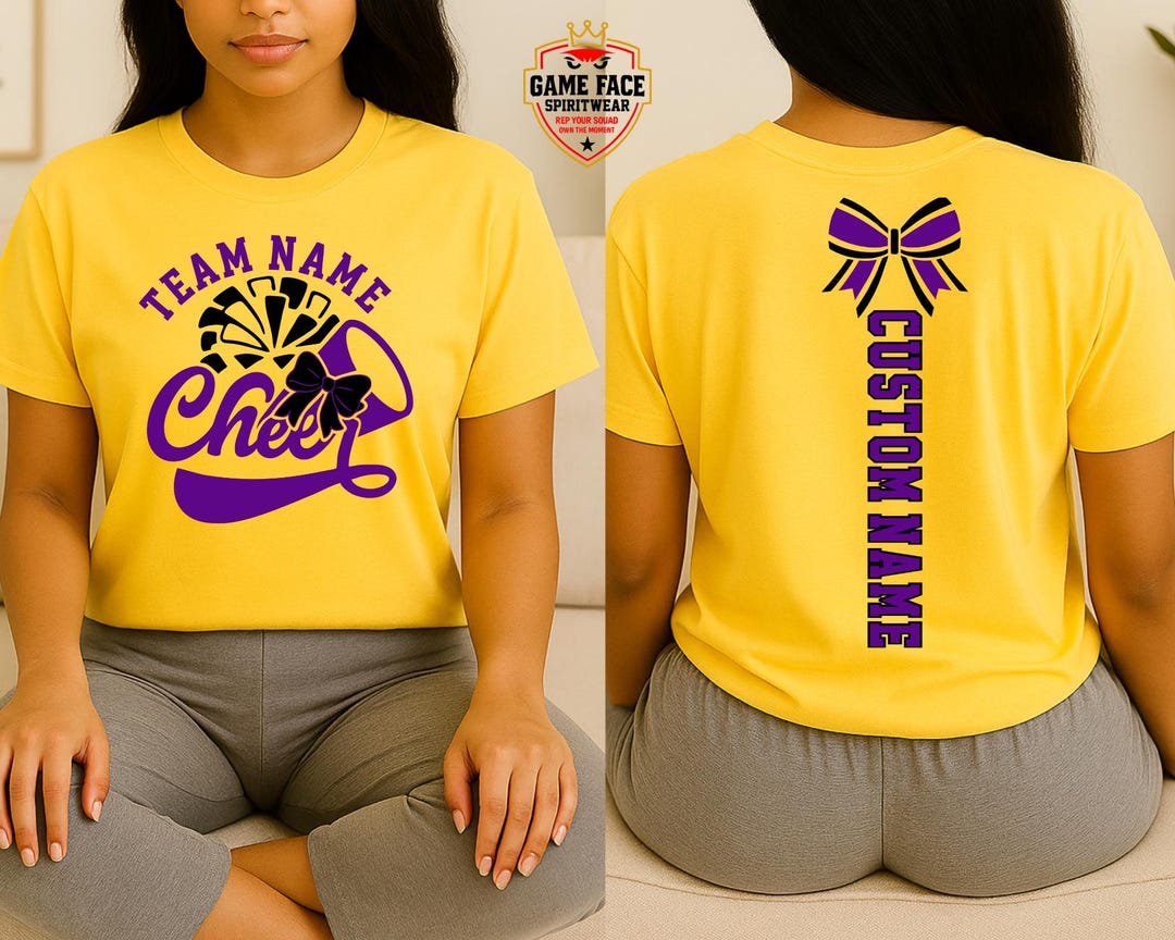 Custom Cheer Team Shirt, Personalized Cheerleader Name - Etsy