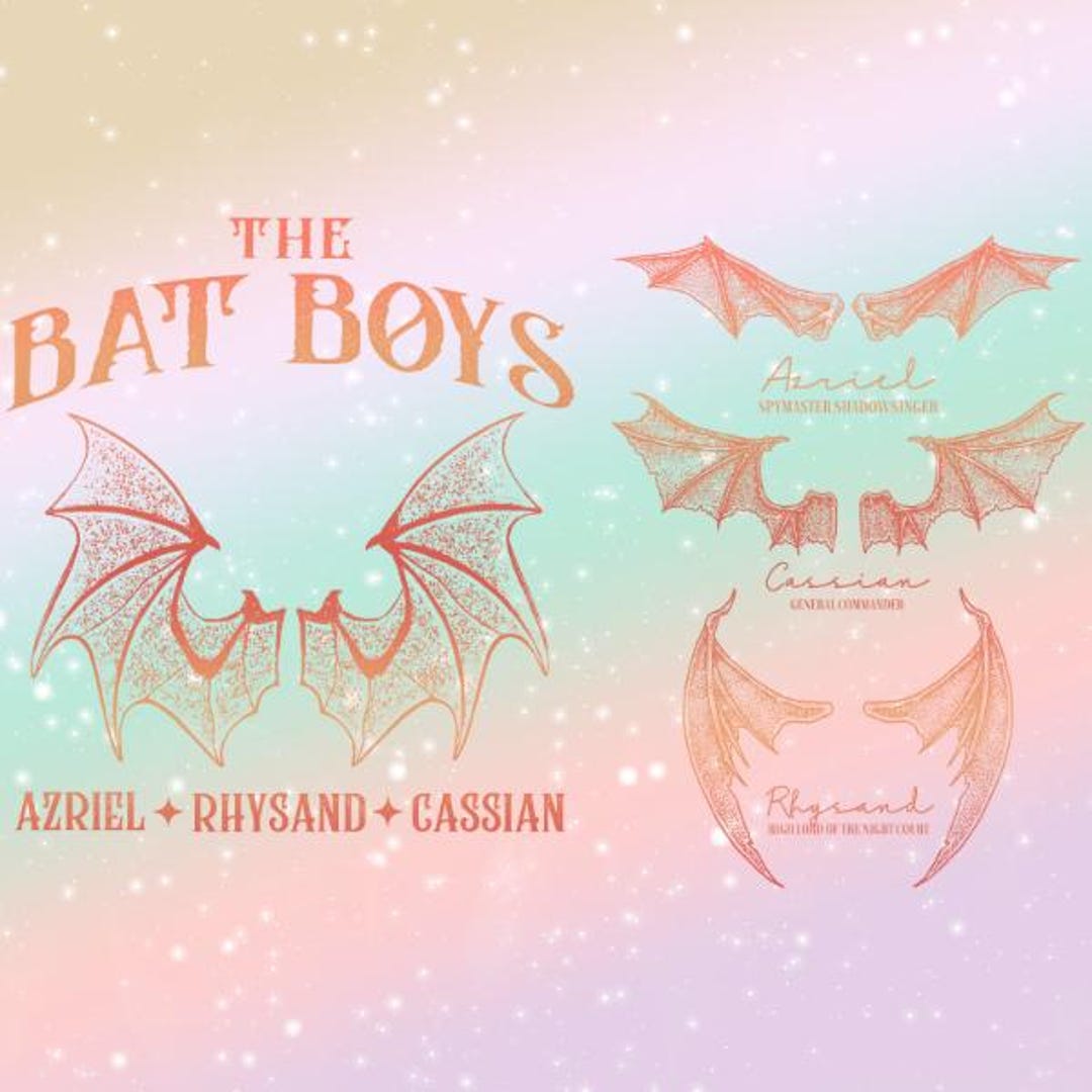 ACOTAR the Bat Boys Png, Wings and Weapons World Png, Rhysand Cassian ...