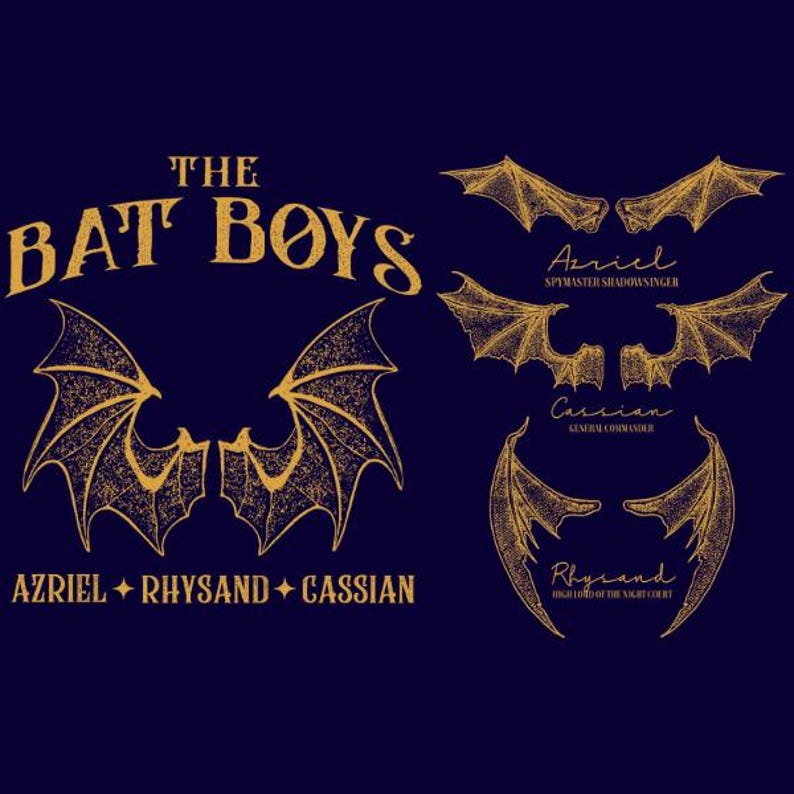 ACOTAR the Bat Boys Png, Wings and Weapons World Png, Rhysand Cassian ...