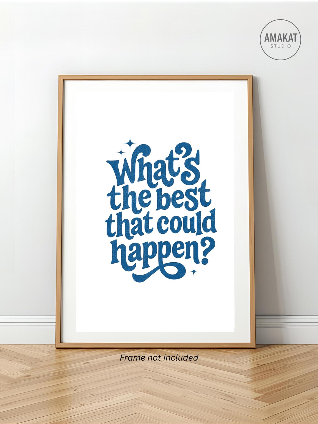 Inspirational Quote Art Print, Navy Blue, Positive Affirmation - Etsy