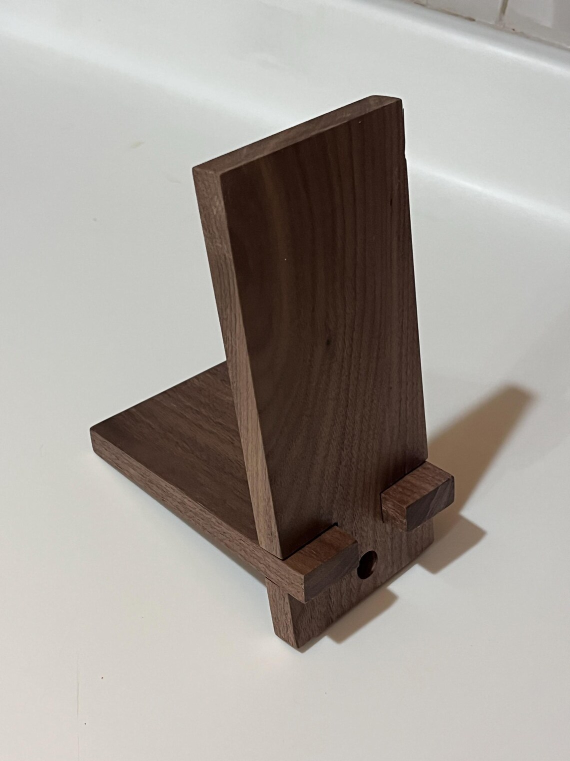 Black Walnut Phone Stand/holder - Etsy