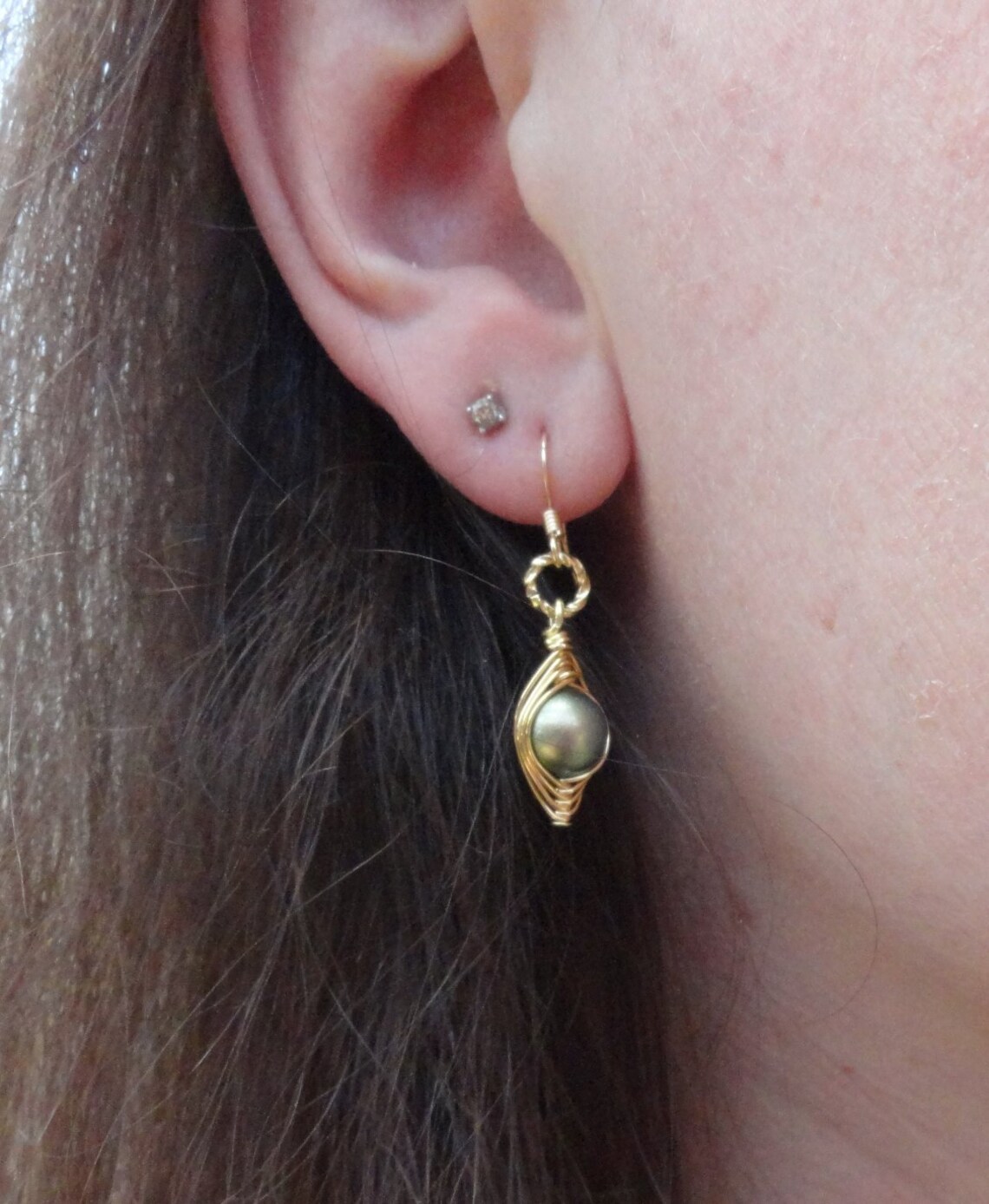 Peas in a Pod Pea Pod Earrings One Pea in a Pod Earrings - Etsy