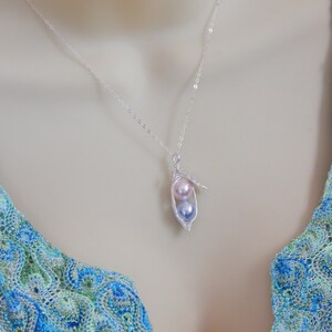 Two Peas in a Pod for a Special Girl and Boy in Silver With - Etsy