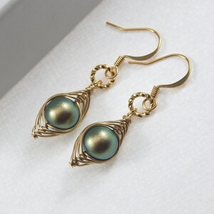 Peas in a Pod, Pea Pod Earrings, One Pea in a Pod Earrings, Gold Pea ...