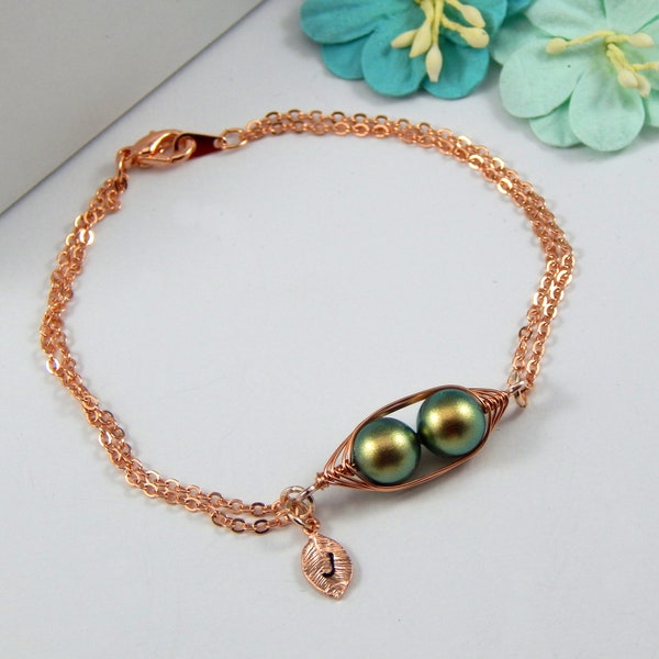 Peapod Bracelet - Etsy