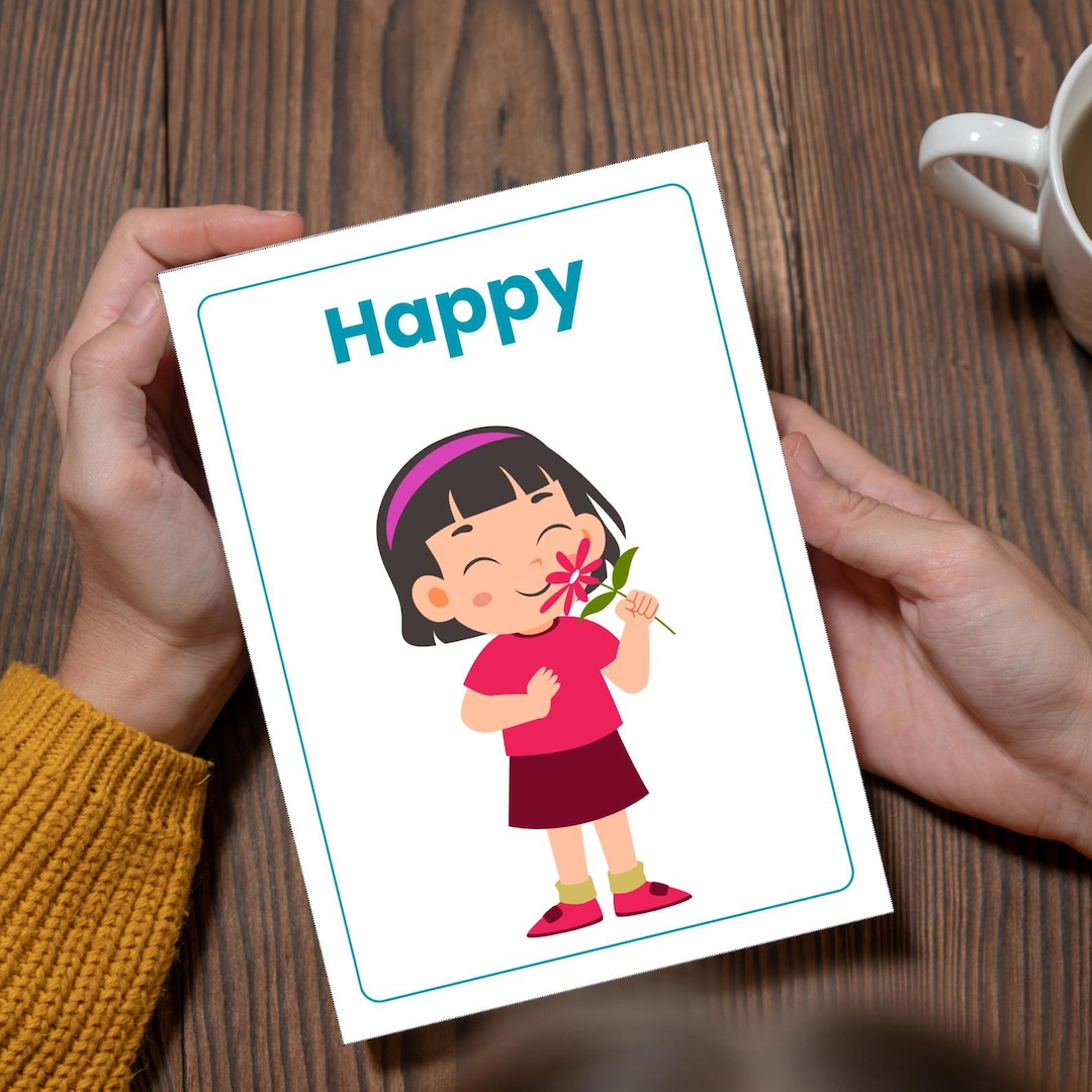 Printable Opposites Flashcards for Kids | 16 Pages 5x7 Inch | Preschool ...