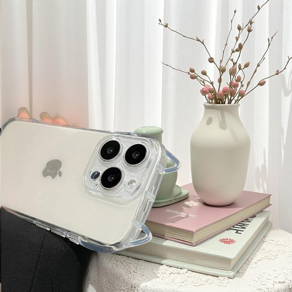 Clear 3D Cat Ear Case for iPhone 17 16 15 14 13 12 Pro Max – Cute ...