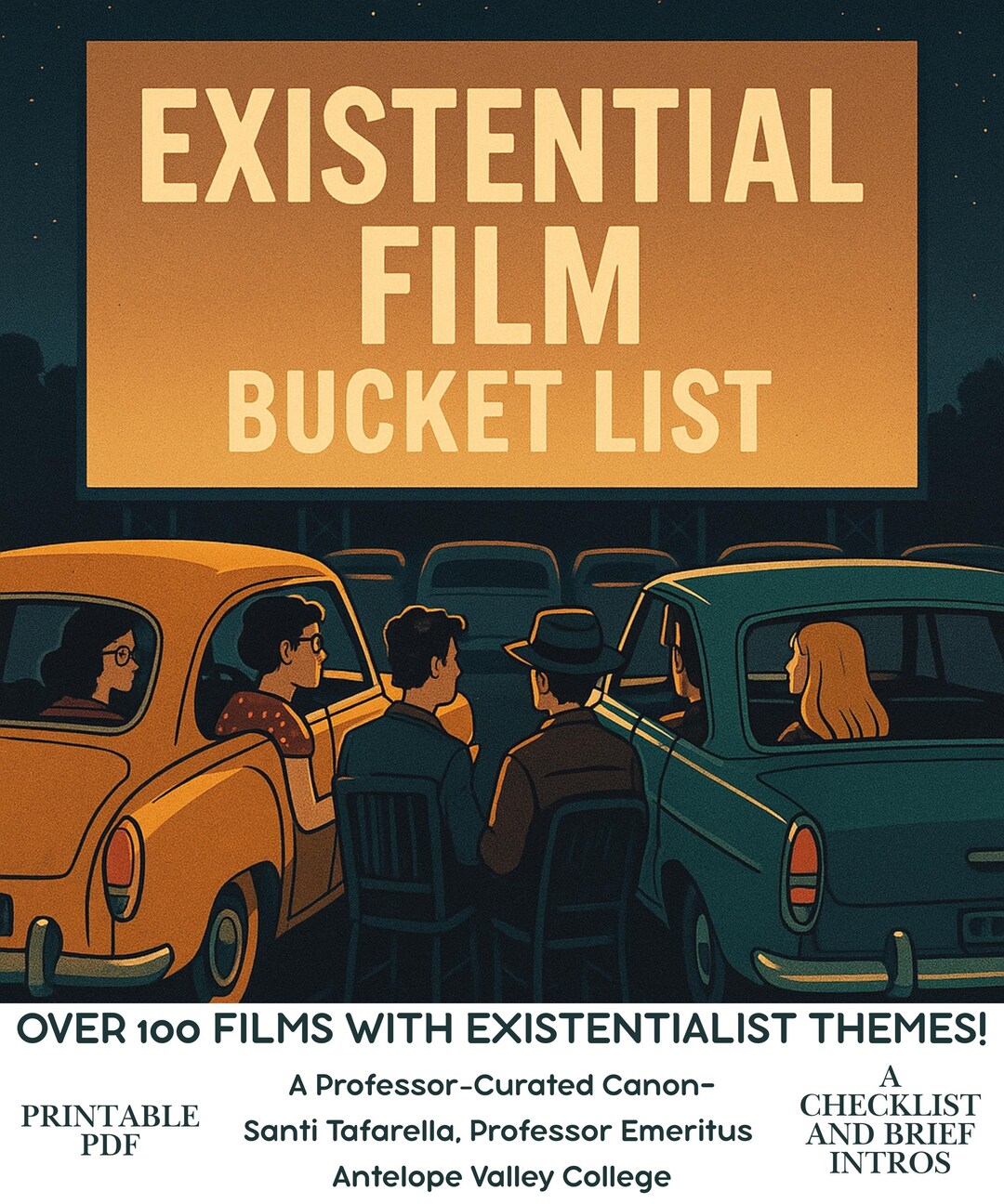 Existential Film Bucket List | Printable PDF Checklist + Annotated ...