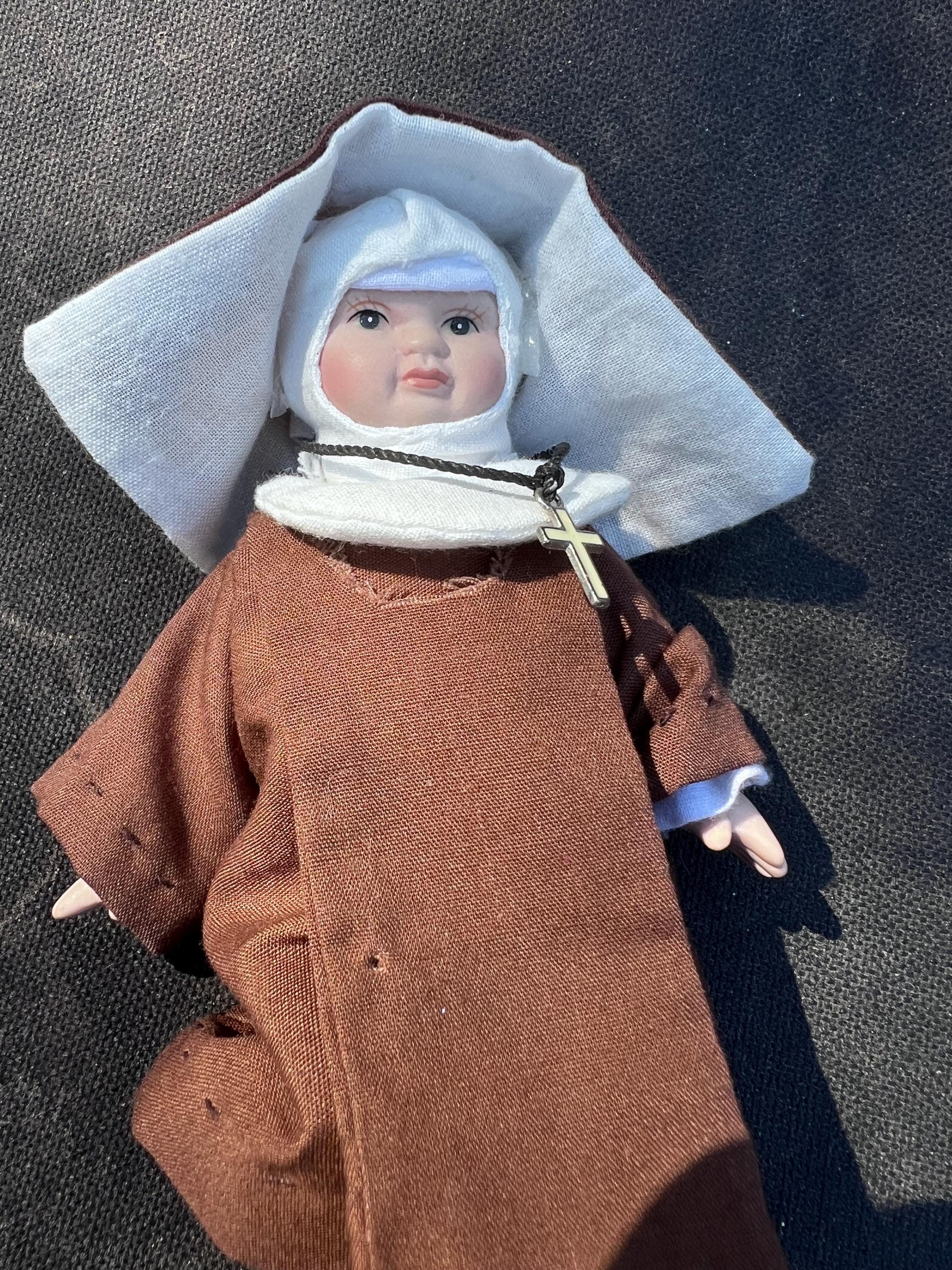 Vintage Porcelain Nun Doll With Jointed Arms and Legs. - Etsy
