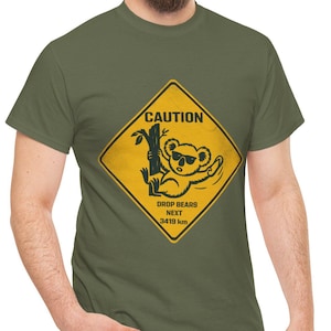 drop bear warning sign