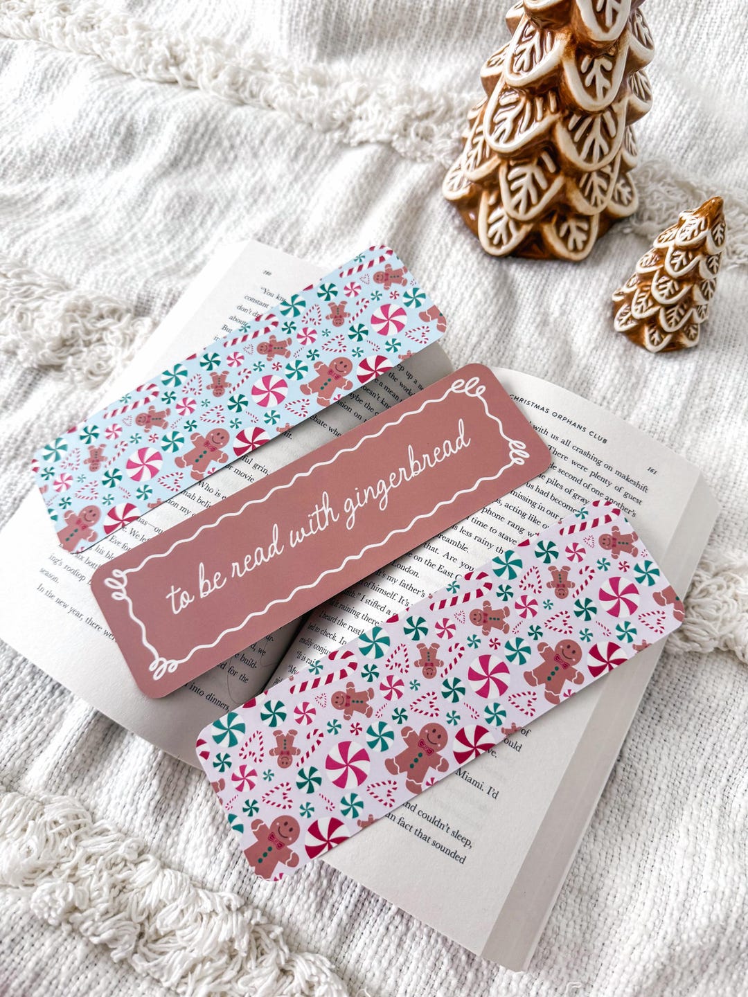 Christmas Bookmarks - Gingerbread Collection - Bookmark Set - Etsy