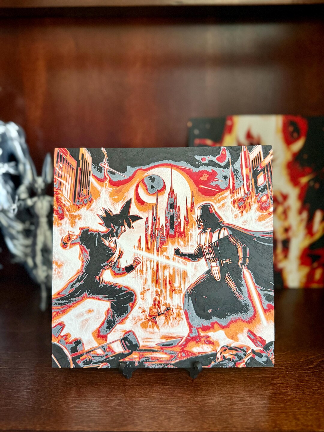 Goku Vs Darth Vader Wall Art | 3D Printed Anime and Star Wars Crossover ...