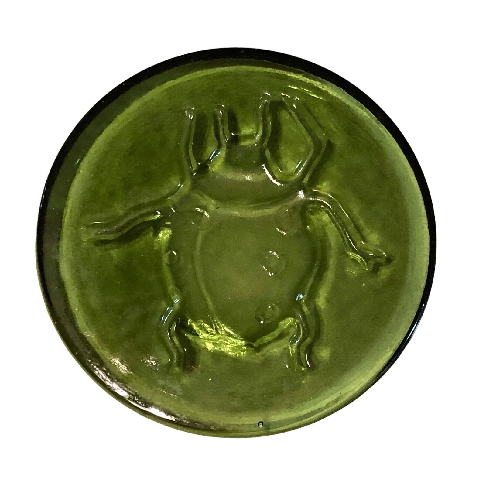 Ladybug Lady Bug Glass Paperweight Art Glass Green - Etsy