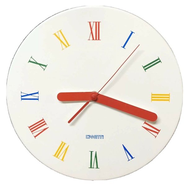 80s Wall Clock - Etsy