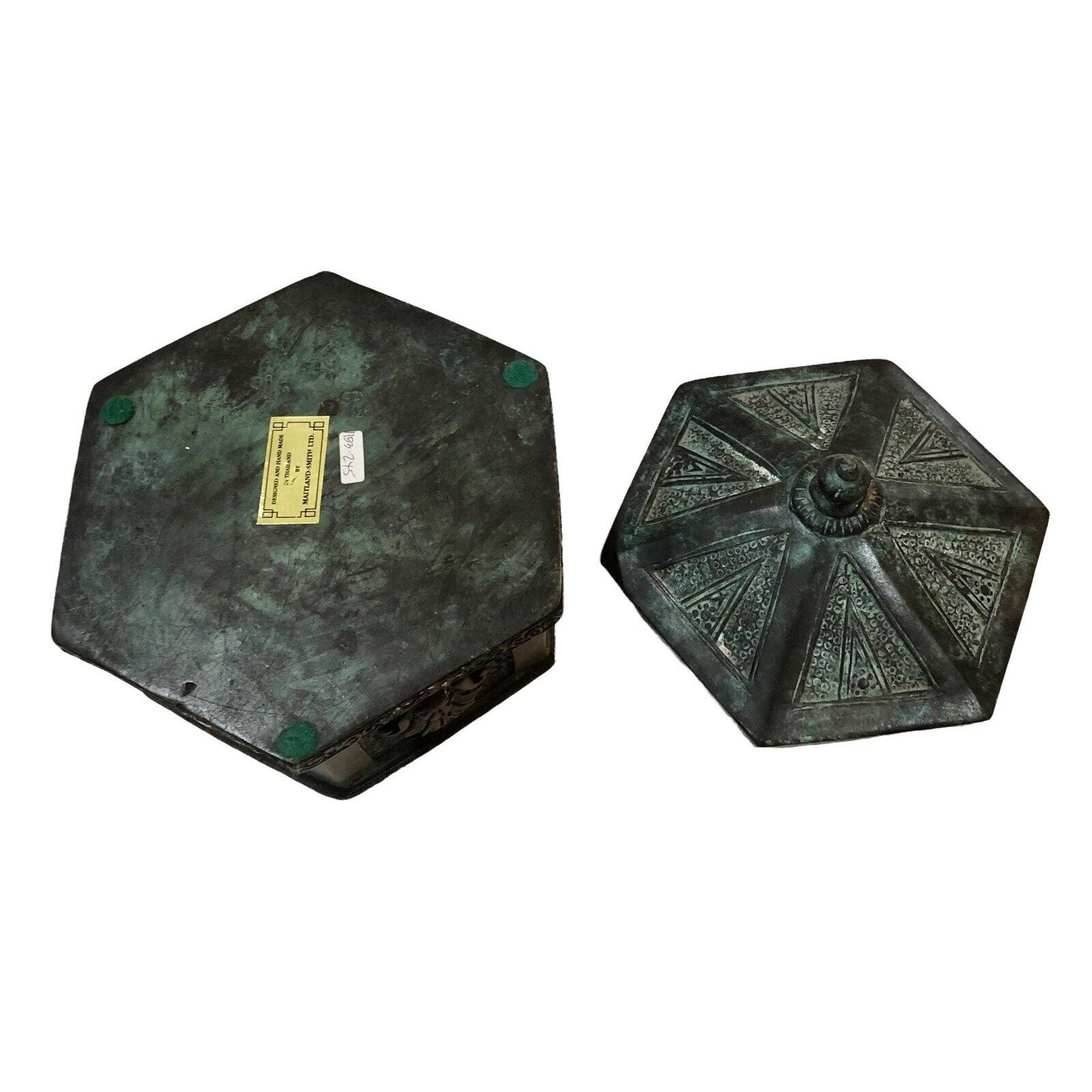 Maitland Smith Bronze Octagonal Arts and Crafts Lidded Box - Etsy