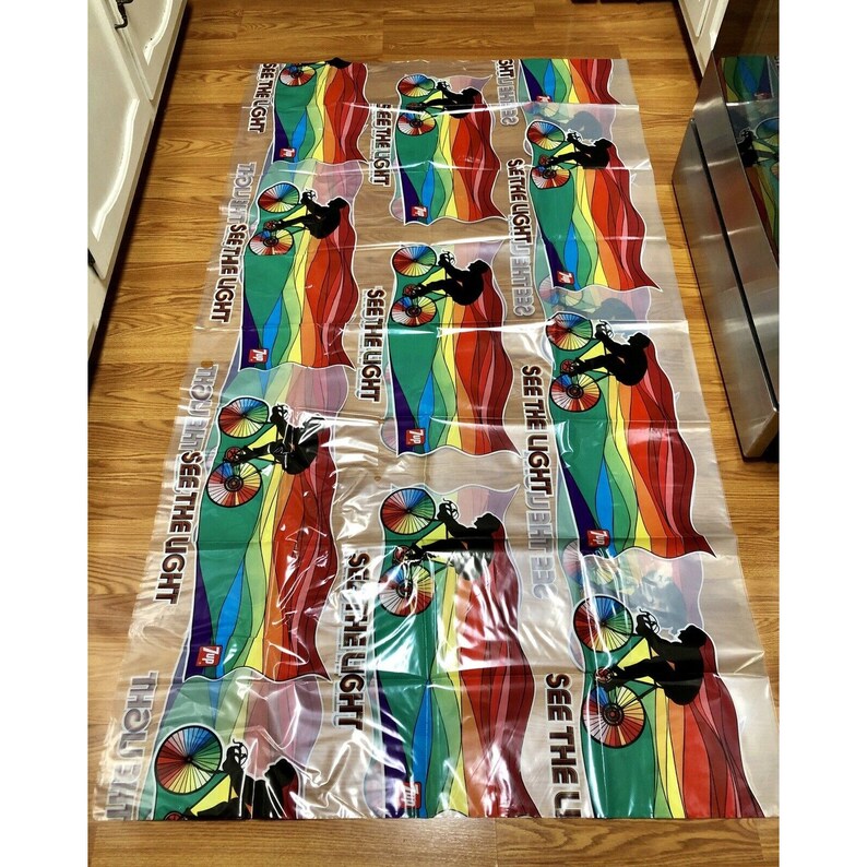 1973 7up Uncola "see the Light" Rainbow Pride BIKE COVER by Tom ...