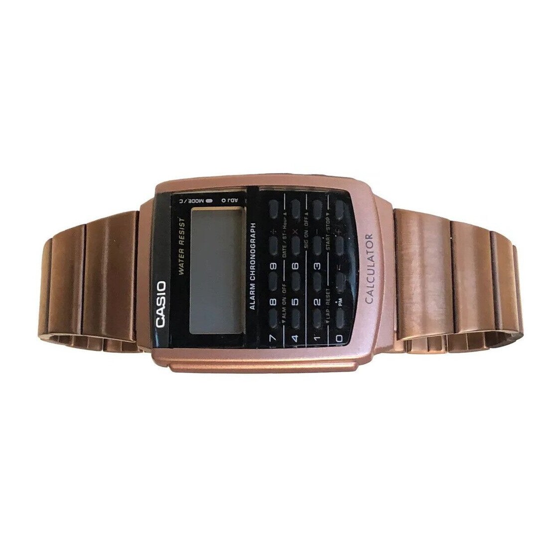 Casio Calculator Alarm Chronograph Watch Copper Tone CA-506C-5ADF - Etsy
