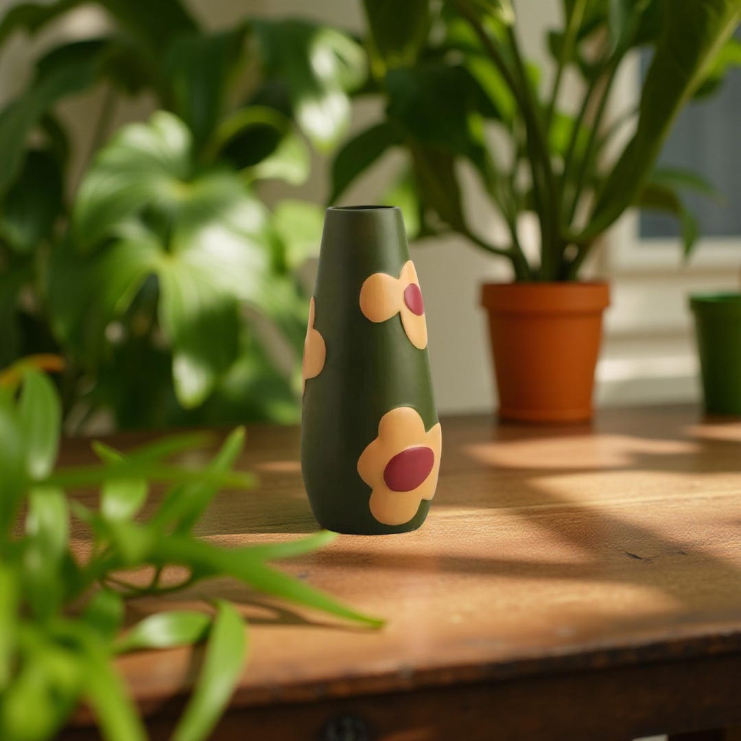 Hand-painted Ceramic Vase: Morandi Style, Modern Home Decor - Etsy