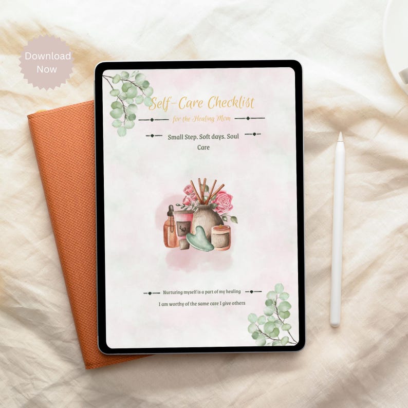 Self Care Checklist for Moms | Printable Daily Care Planner - Etsy
