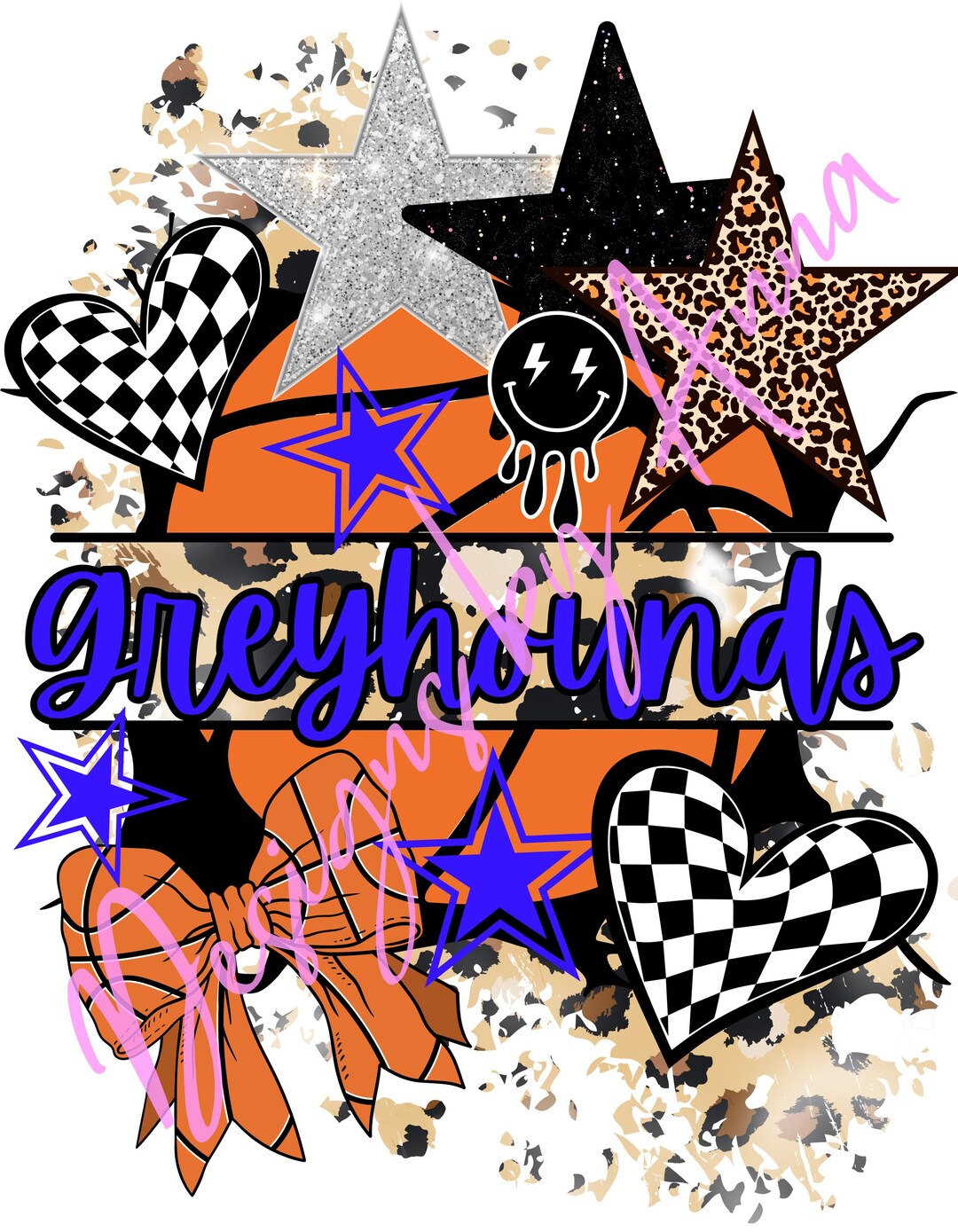 Greyhound’s Mascot Basketball Collage!! Png/sublimation Digital Image ...