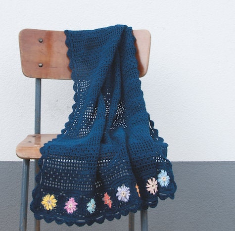 Blue Violets Blanket PDF Crochet Pattern | Etsy