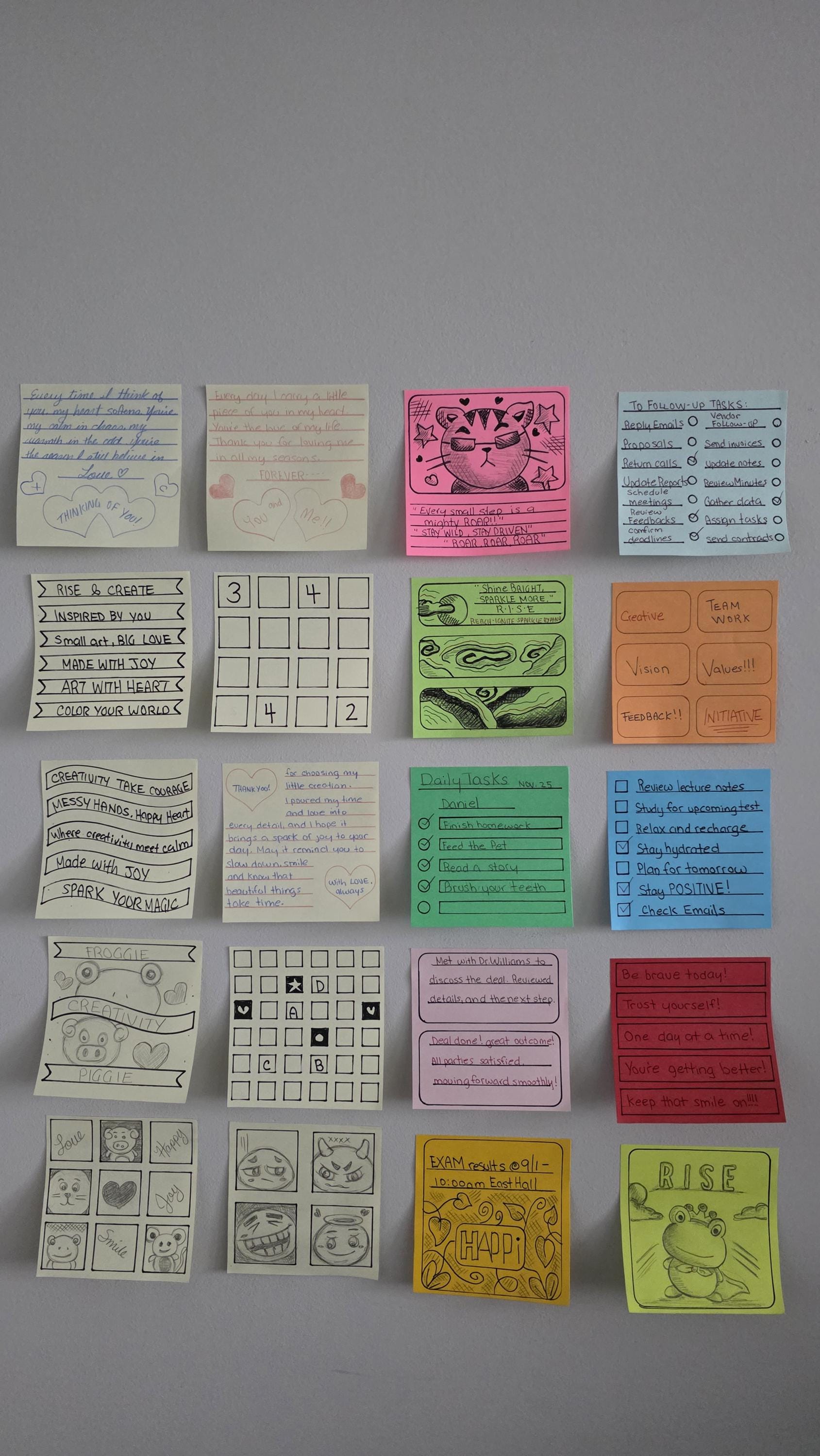 Single 3D Printed Sticky Note Stencil With Border – 3x3 Template for ...