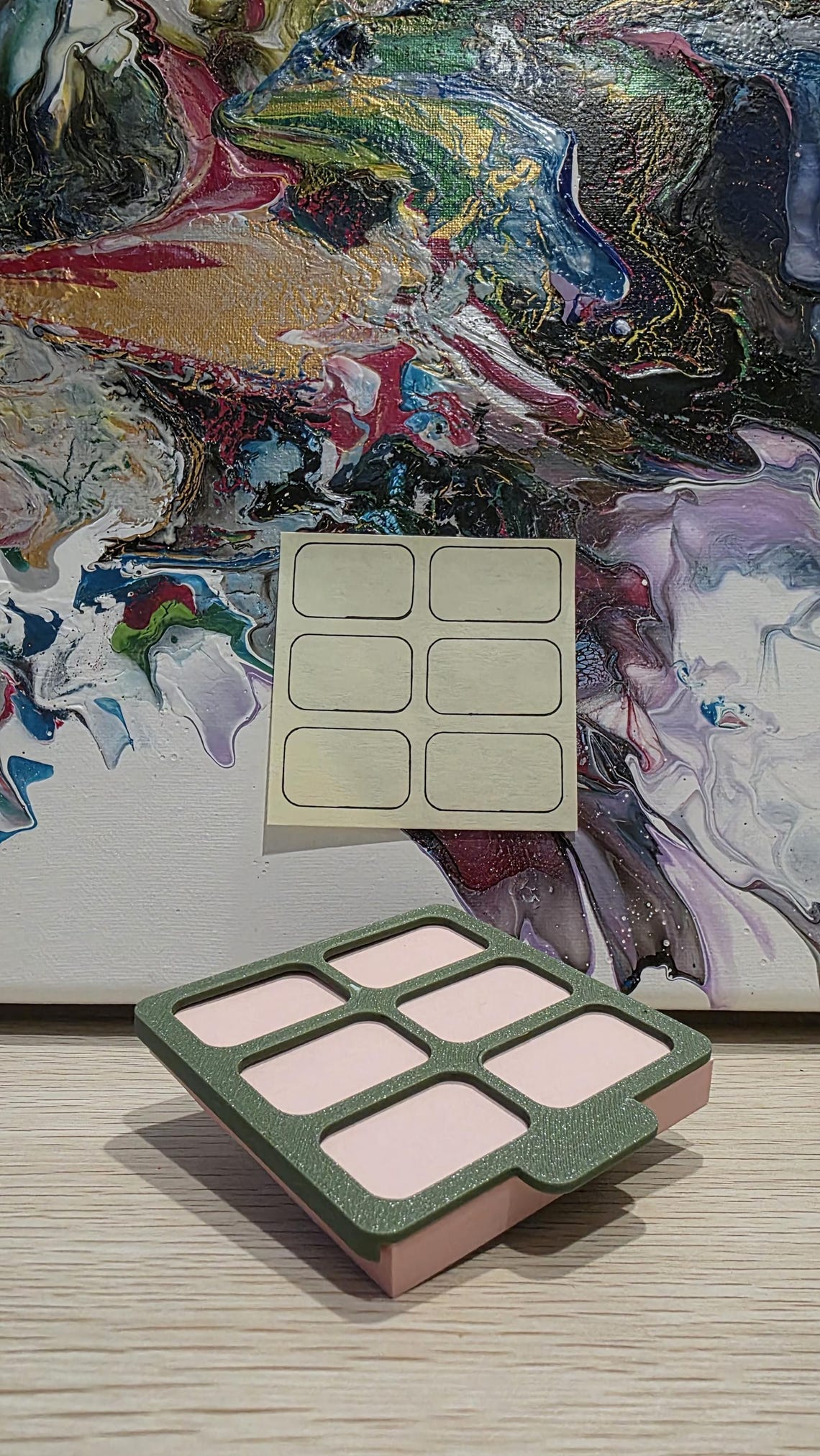 Single 3D Printed Sticky Note Stencil With Border – 3x3 Template for ...