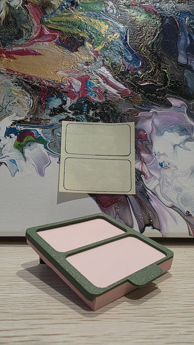 3D Printed 3x3 Sticky Note Stencil Set: 15-piece With Holder - Etsy