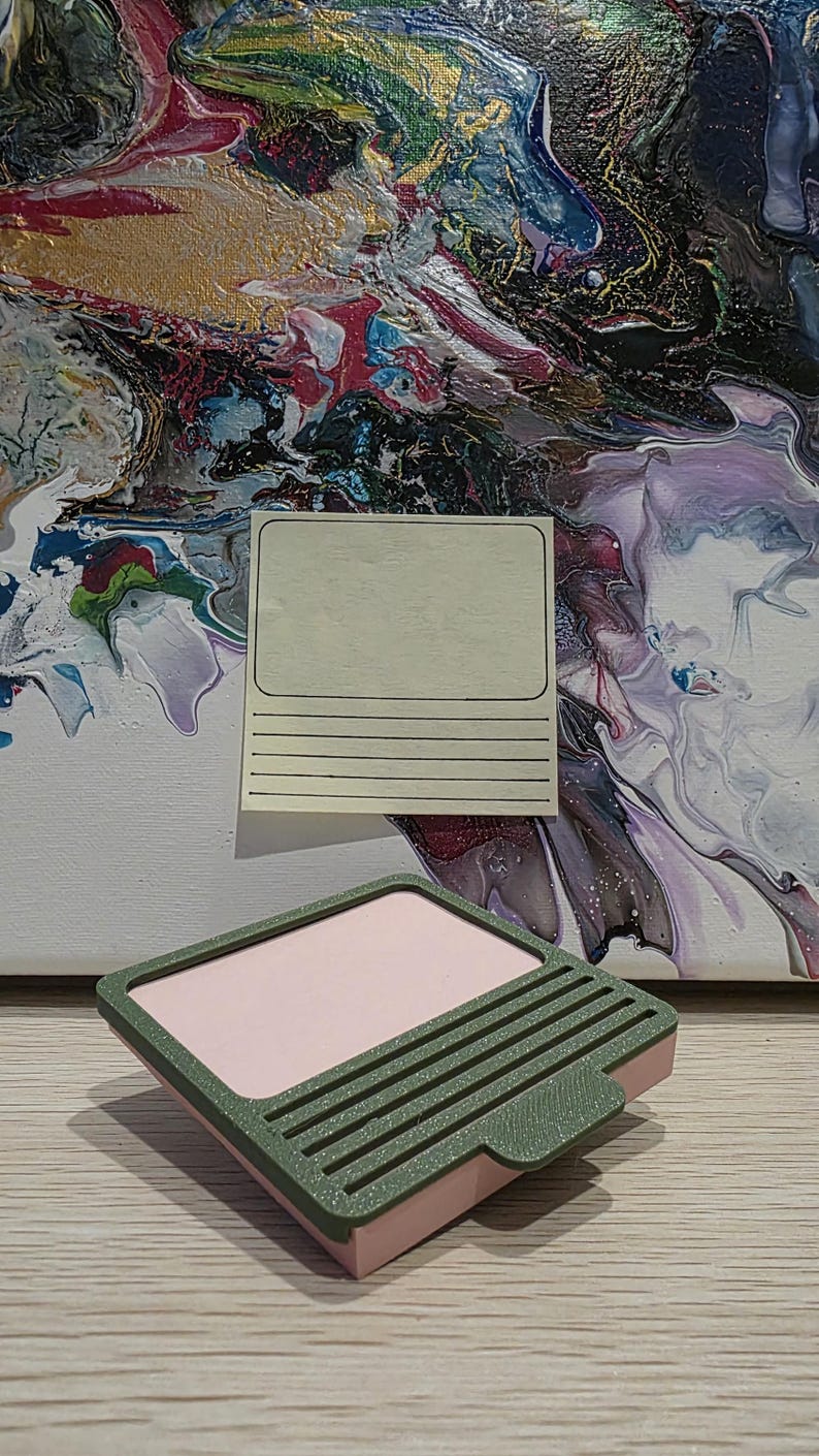 3D Printed 3x3 Sticky Note Stencil Set: 15-piece With Holder - Etsy