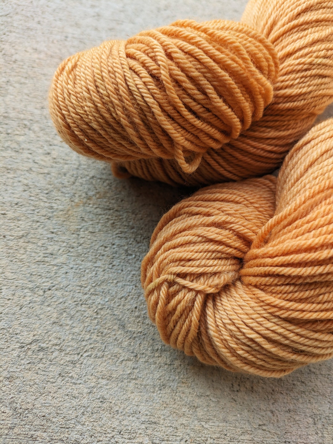 Naturally Dyed Pumpkin Worsted Merino Yarn - Etsy