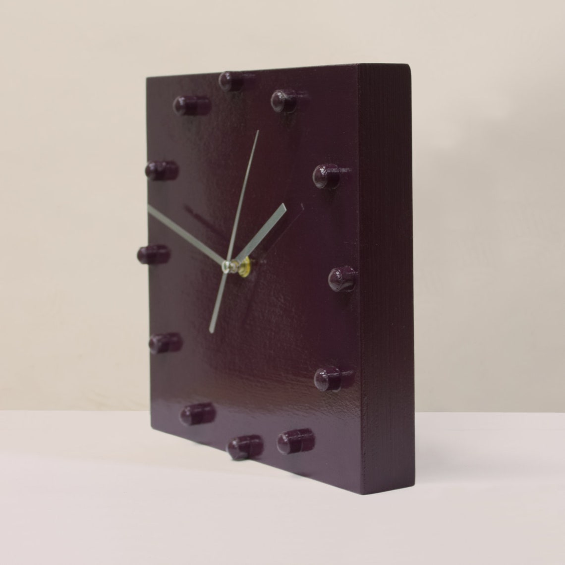 Purple Clock - Etsy