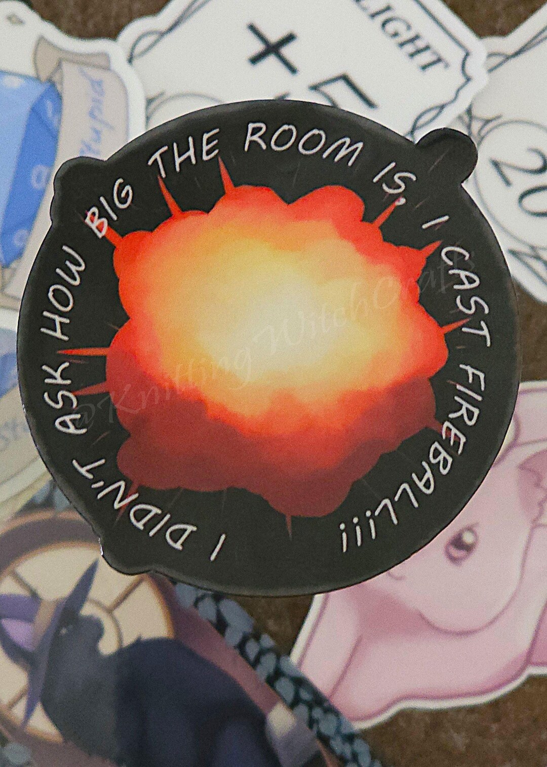 Fireball Sticker: Water Resistant Vinyl Decal - Etsy