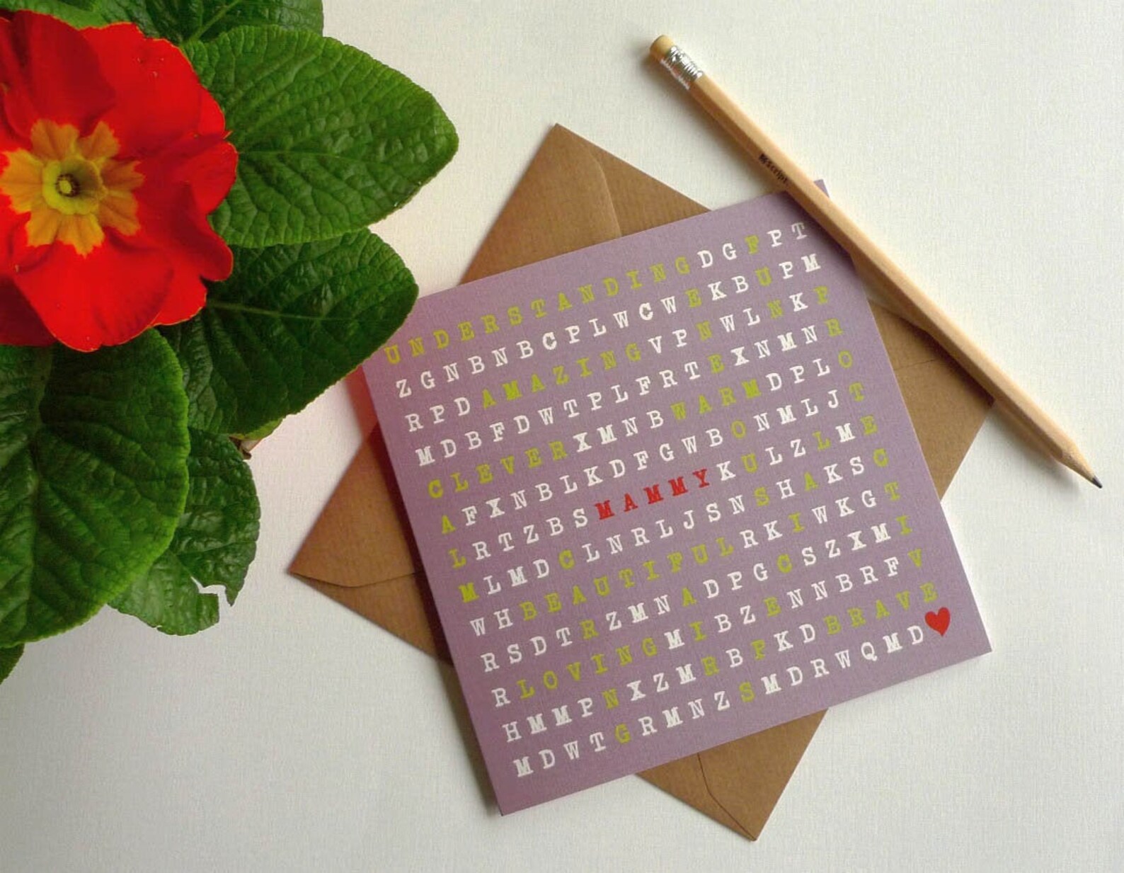 GRANNY Word Search Greeting Card for Grandmother Mothers Day Birthday ...
