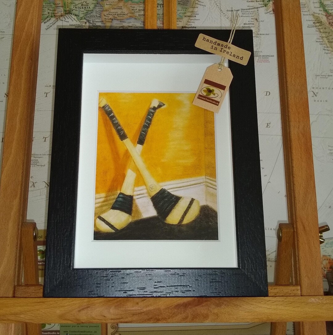 Hurling Gift - Framed Print - Kilkenny - Love Hurling - GAA - Handmade ...