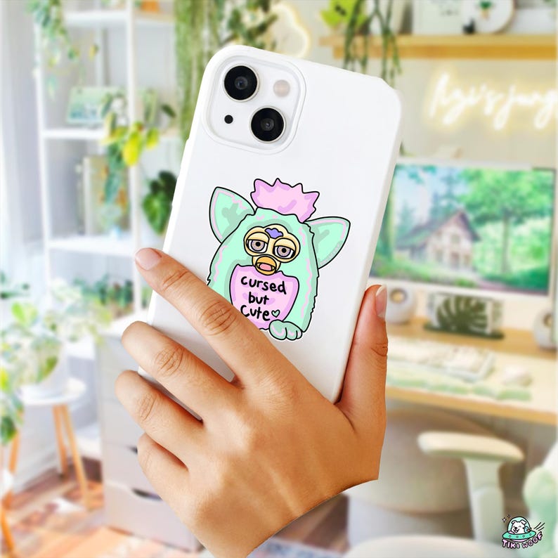 Cursed but Furby Sticker – 90s Retro Kawaii Vinyl Decal - Etsy Canada