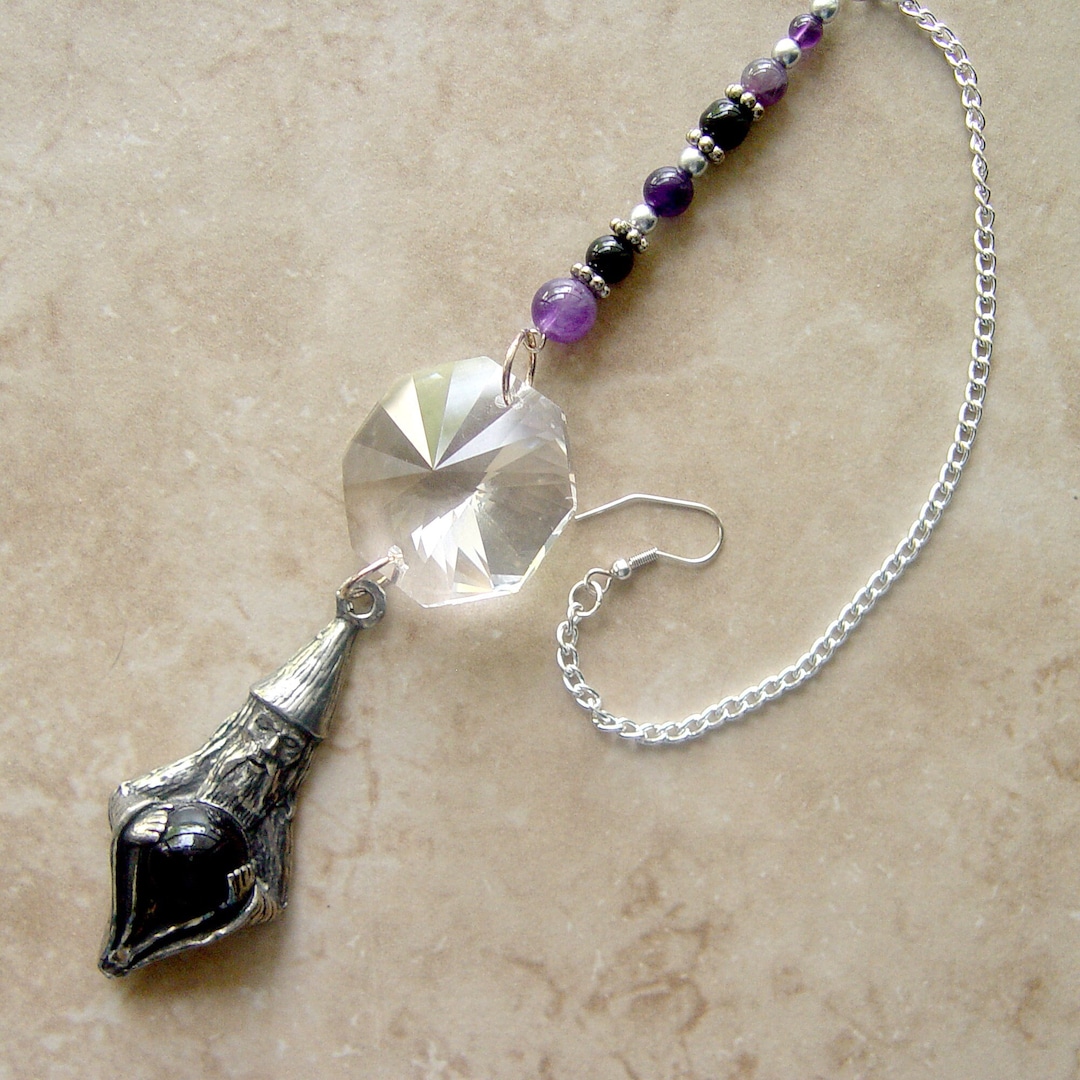 Wizard Talisman Purple Crystal Sun Catcher, Housewarming Gift, Rearview ...