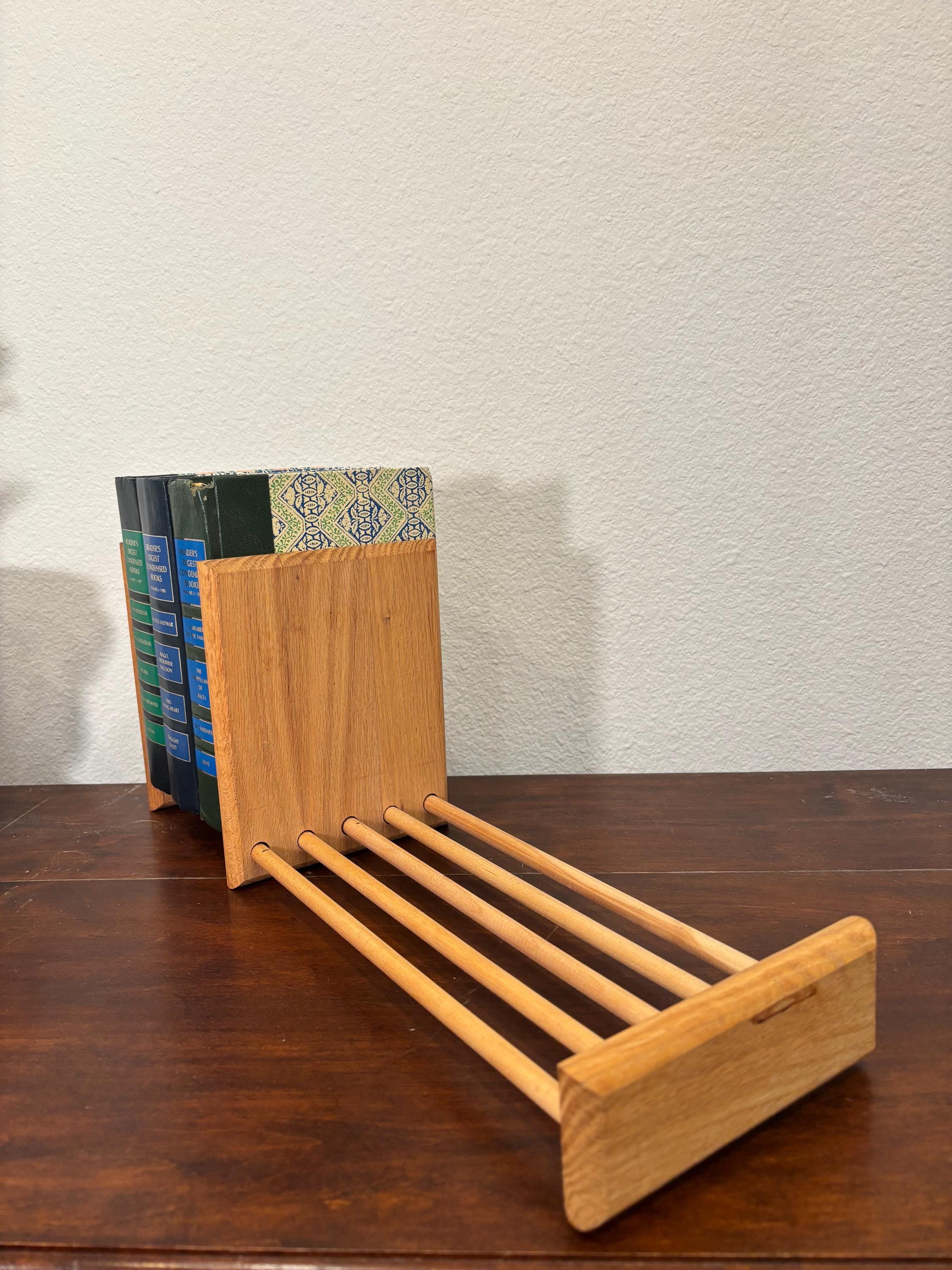Vintage Expandable Wood Book Rack | Mid Century Cookbook Holder - Etsy