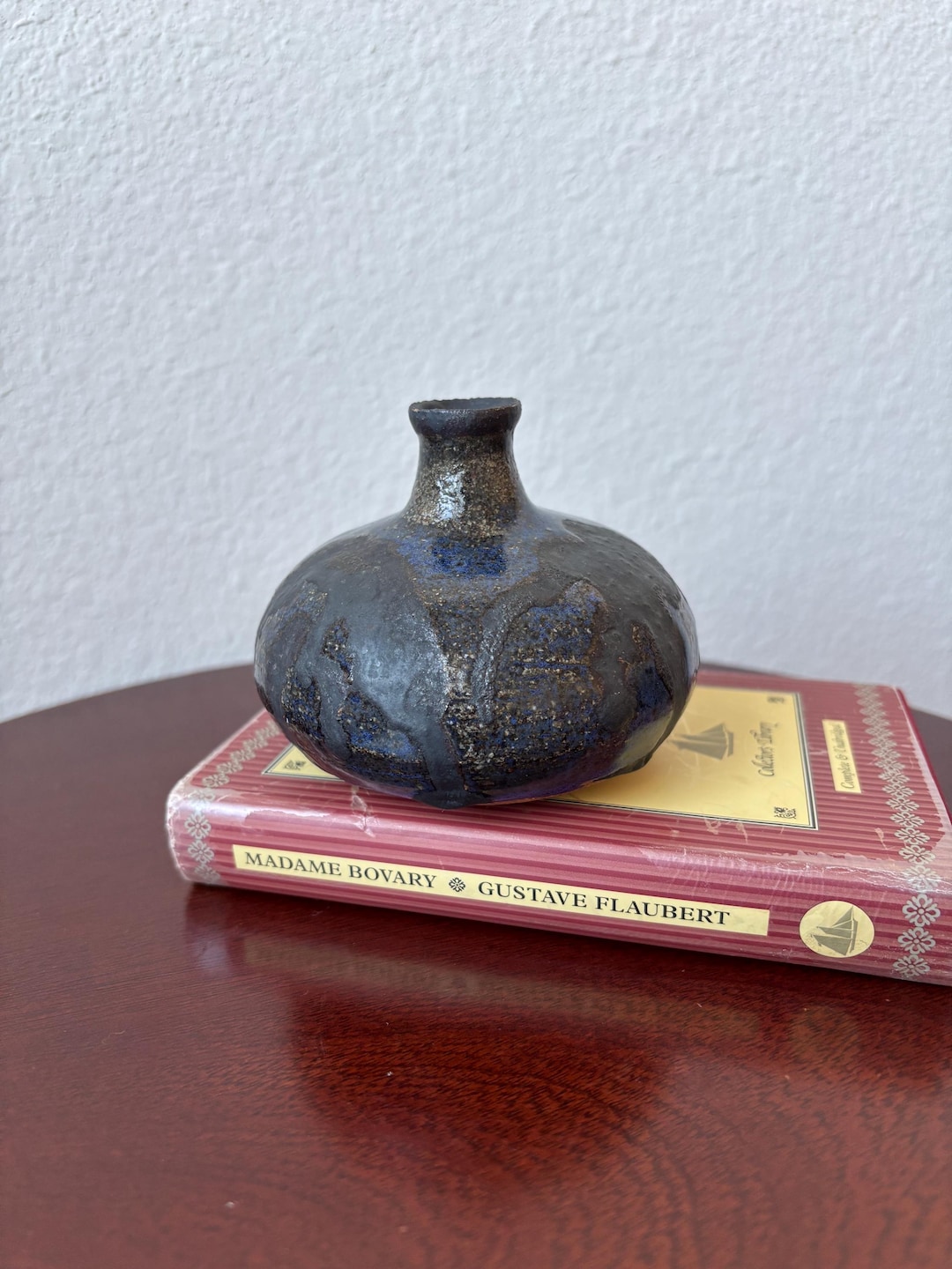 Handmade Stoneware Tenmoku Vase | Rustic Studio Raku Pottery Vase - Etsy