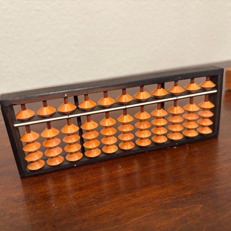 Vintage Abacus Small Wood - Etsy