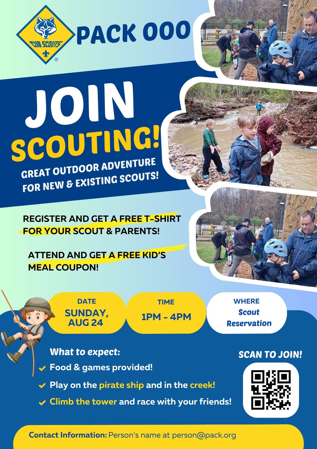 Editable Cub Scout Flyer | Open House Flyer - Etsy