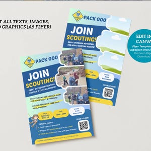 Editable Cub Scout Flyer - Etsy