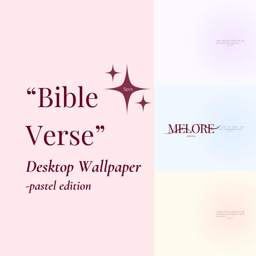 Bible Verse Desktop Wallpaper | Pastel Christian Backgrounds | Digital ...