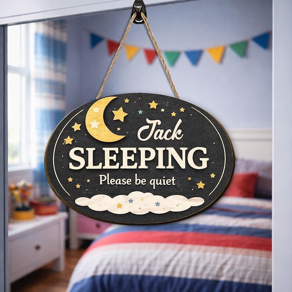 Baby Sleeping Sign - Etsy