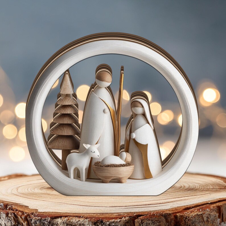 Rustic Wooden Nativity Scene, Holy Family Christmas Decor - Etsy Canada