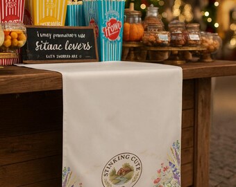 Custom Table Runner With Logo and Text, Personalized School Event ...